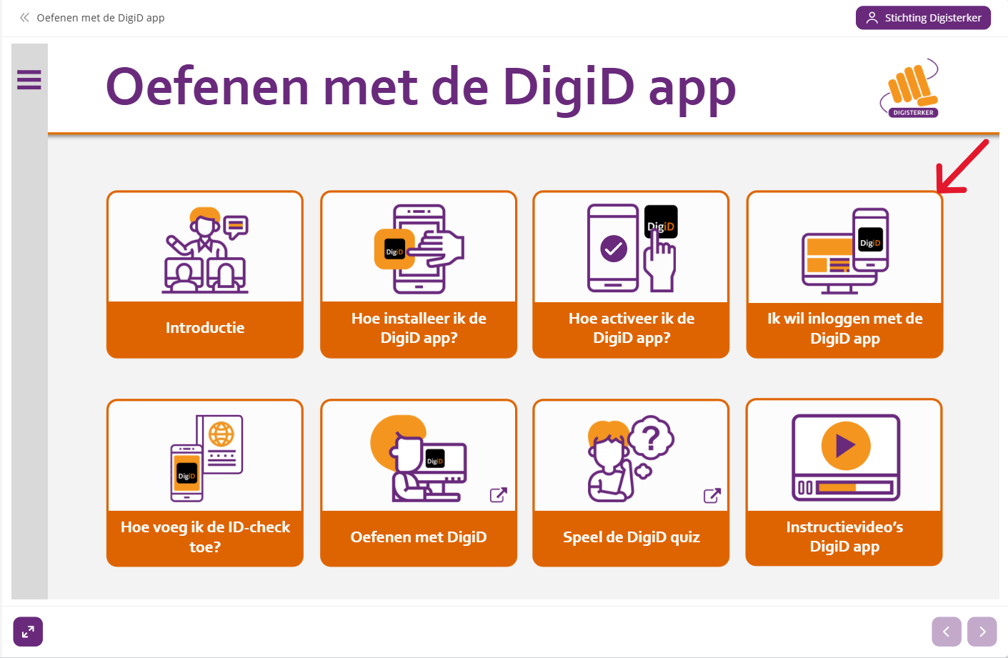 Practice logging in via the DigiD app – Digital Care Helpdesk
